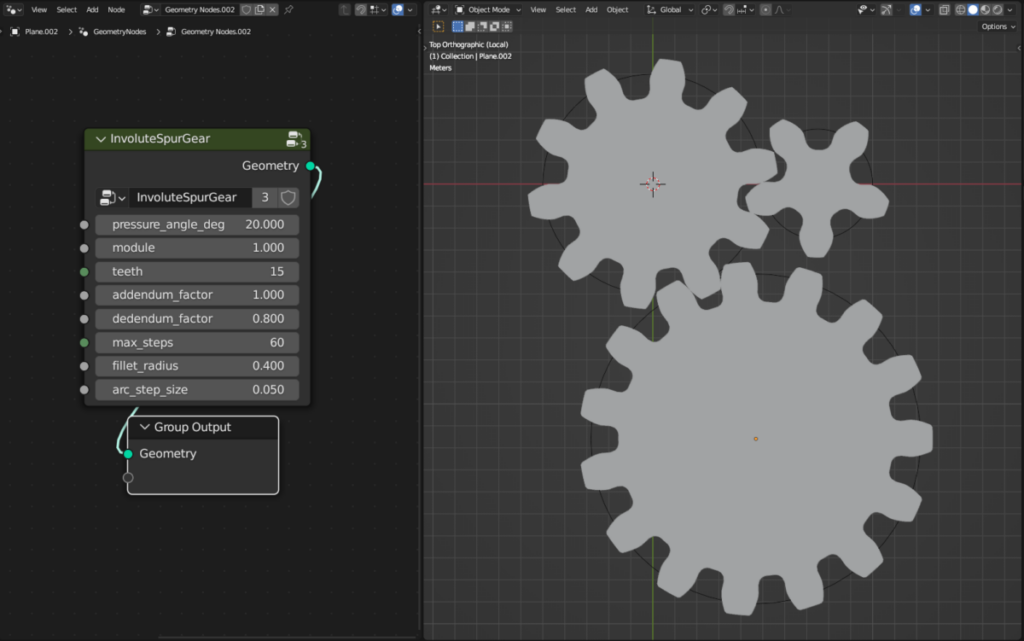 Procedural Involute Spur Gears In Blender 3 With Geometry Nodes Guillaume Matheron