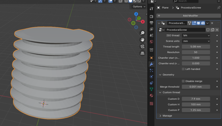 Procedural threads in Blender with geometry nodes – Guillaume Matheron