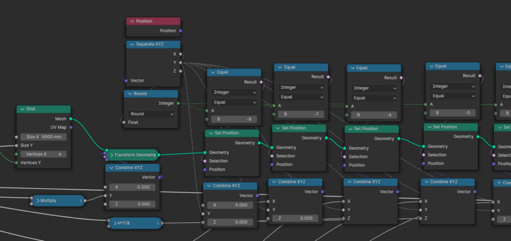 Procedural threads in Blender with geometry nodes – Guillaume Matheron